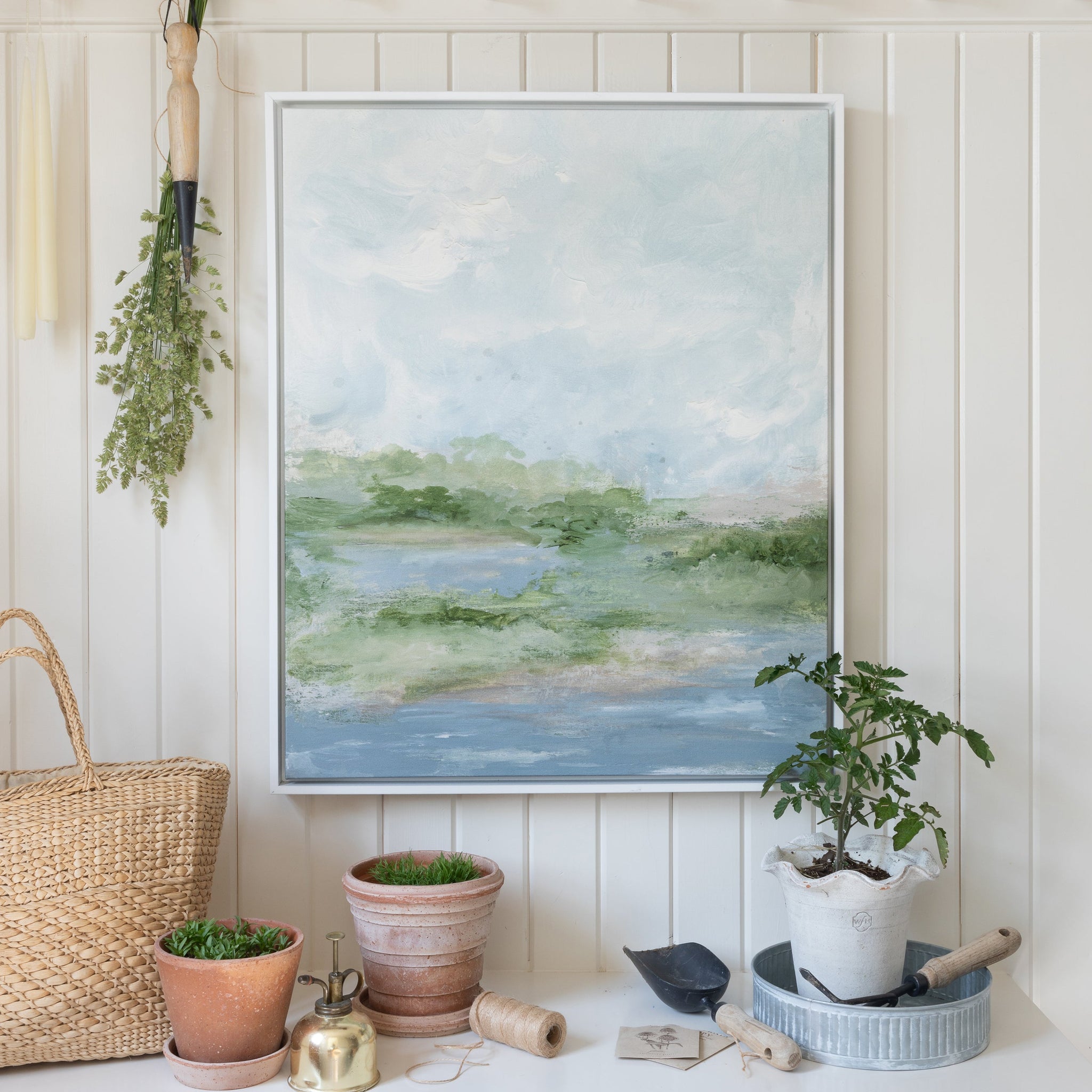Green Pastures Canvas Wall Art