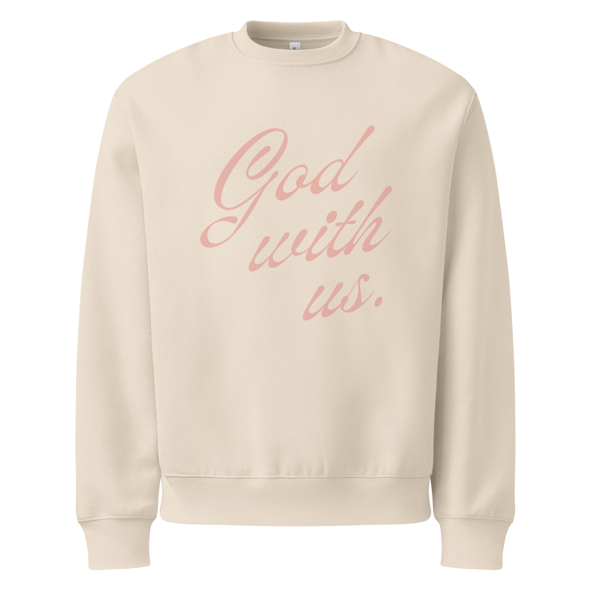 God With Us Dust Oversized Heavyweight Crewneck
