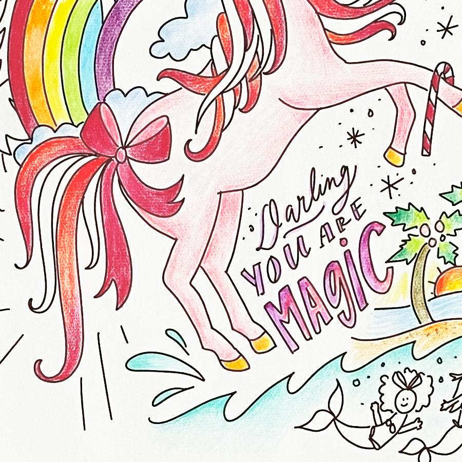 charlie the unicorn coloring page